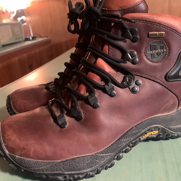 Merrell | Shoes | Mens Merrell Chameleon Dark Brown Gore Tex Vibram ...